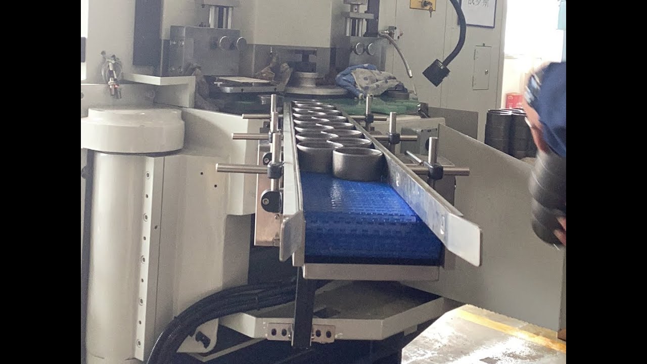 bearing outer ring double disc grinding machine testing - YouTube