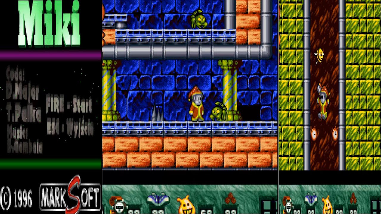 FULLSCREEN AMIGA Miki 1996 MarkSoft Disks 2 cr WT Wanted Team PL POLISH POLAND GAME - YouTube