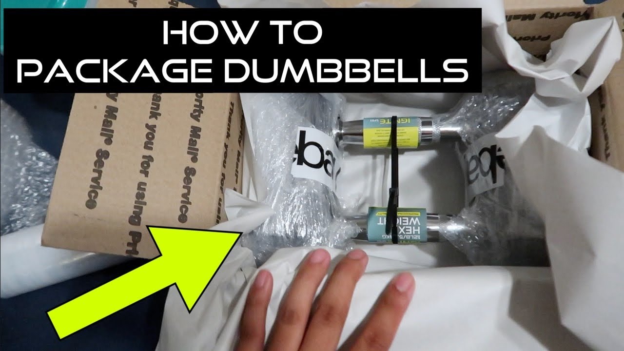 How I Package And Mail Dumbbells In Pairs | eBay Mercari Amazon | @ecom_ejay - YouTube