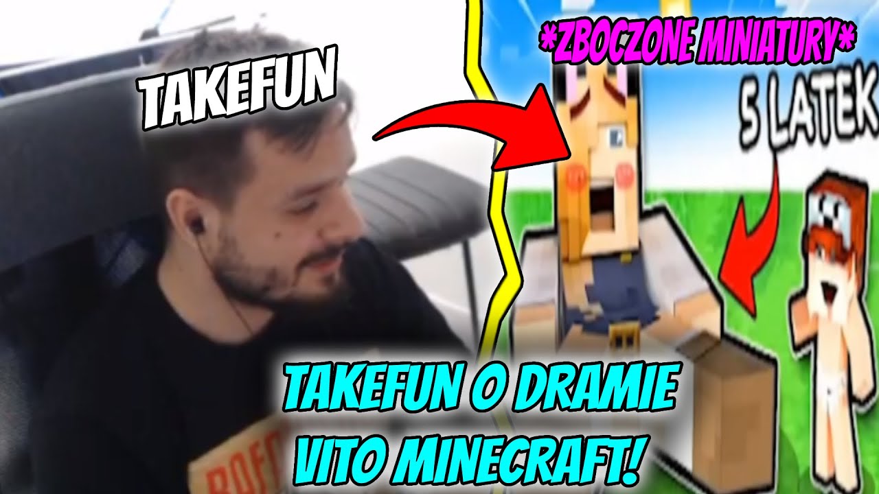 TAKEFUN O ZBOCZONYCH MINIATURKACH VITO MINECRAFT! #takefun #shoty - YouTube