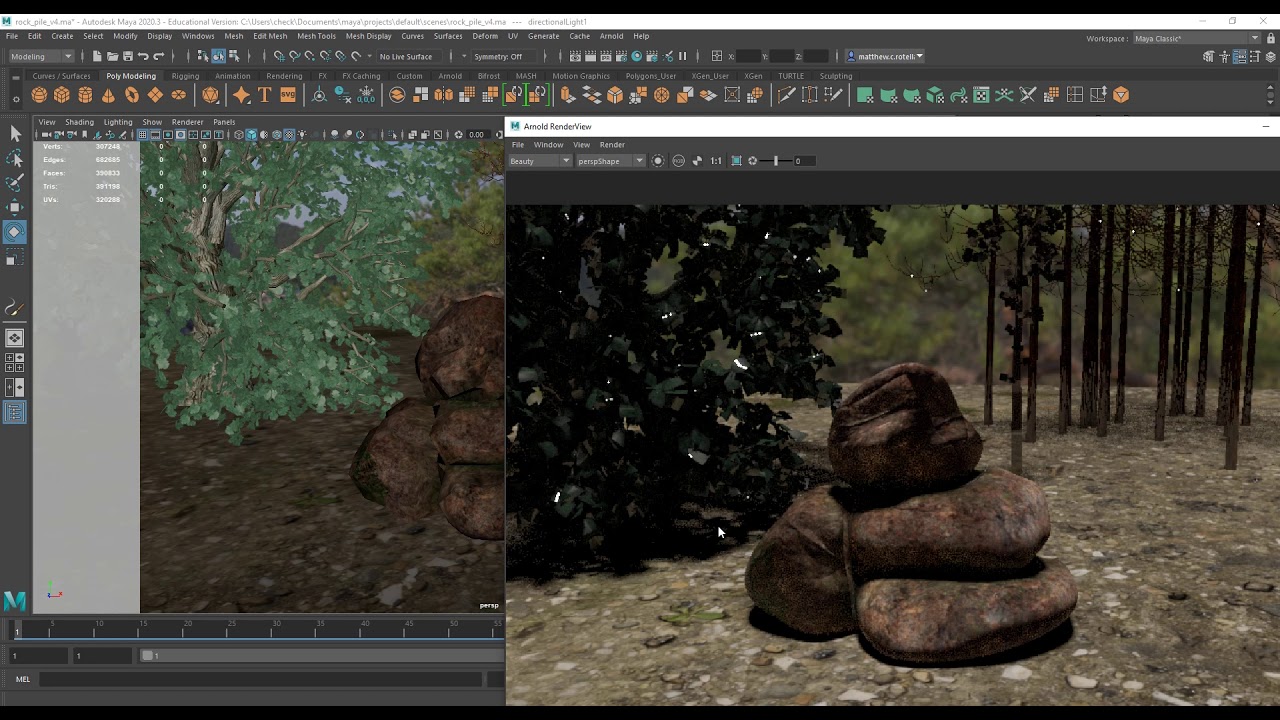 Maya 2020 - Directional Light Tutorial - YouTube
