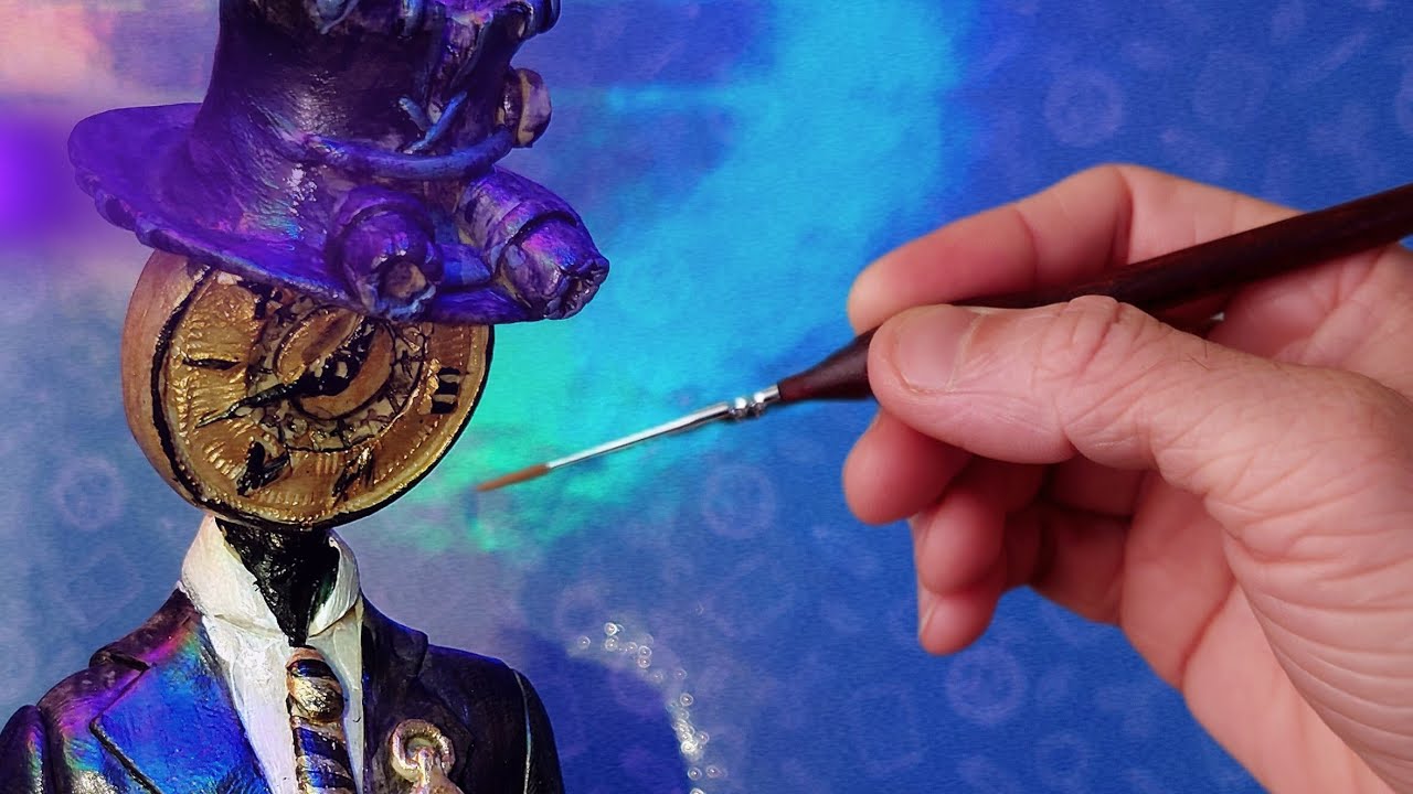 Making a Realistic Clock Man that controls time | MaksiClay - YouTube