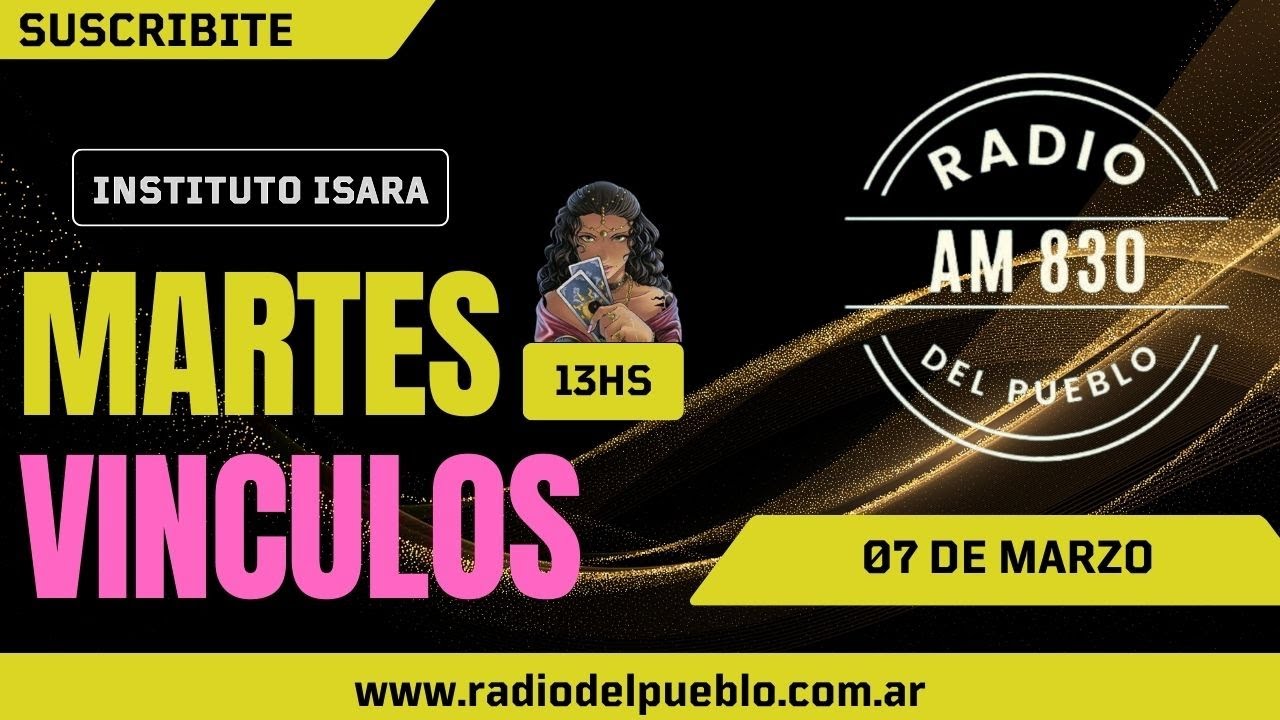 #VINCULOS 07/03/2023 - Radio del Pueblo | Mirta Carranza, Iara Martínez ...