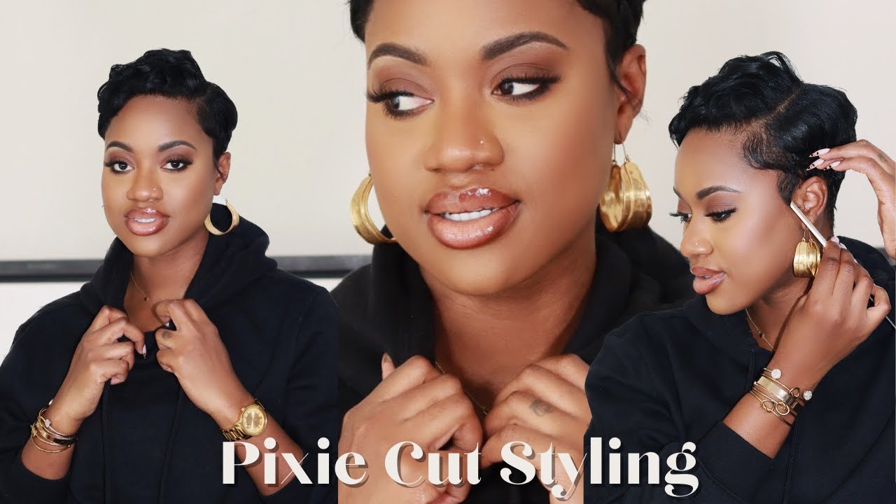 PIXIE CUT | Styling my Pixie cut at home as a beginner | Hairstyling for beginners | Arianne ...