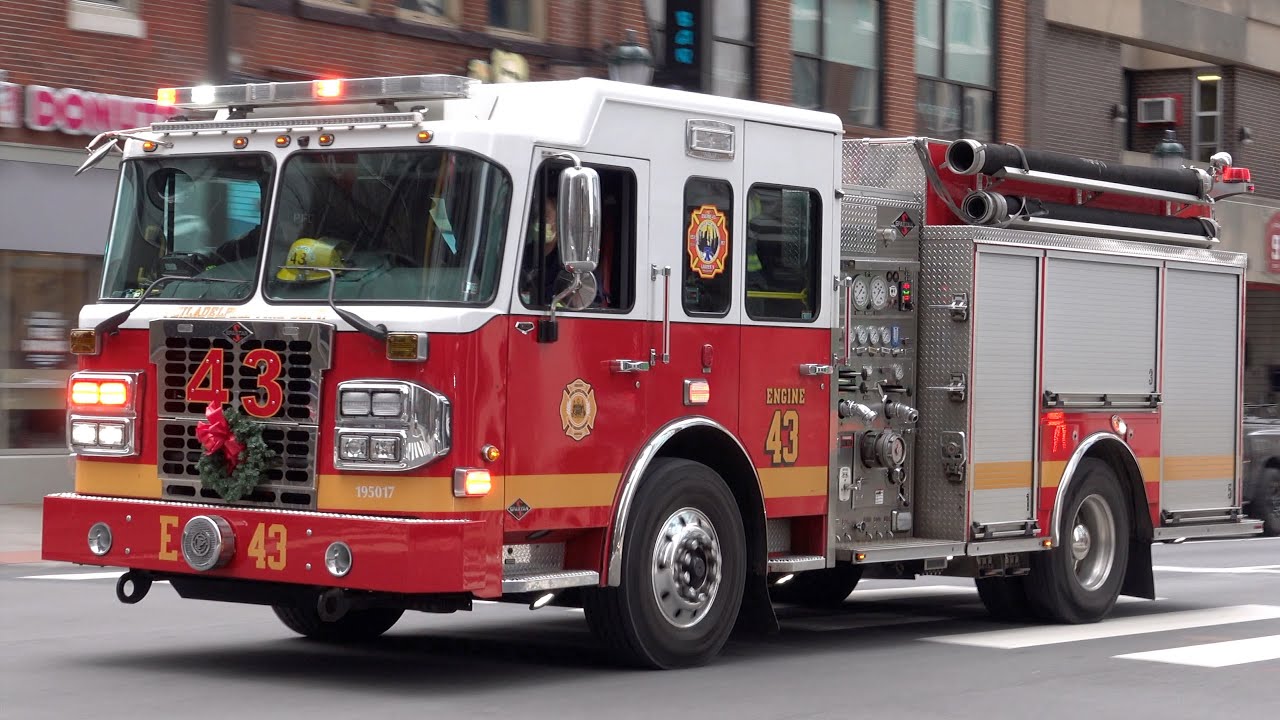 Philadelphia Fire Department Engine 43 Responding - YouTube