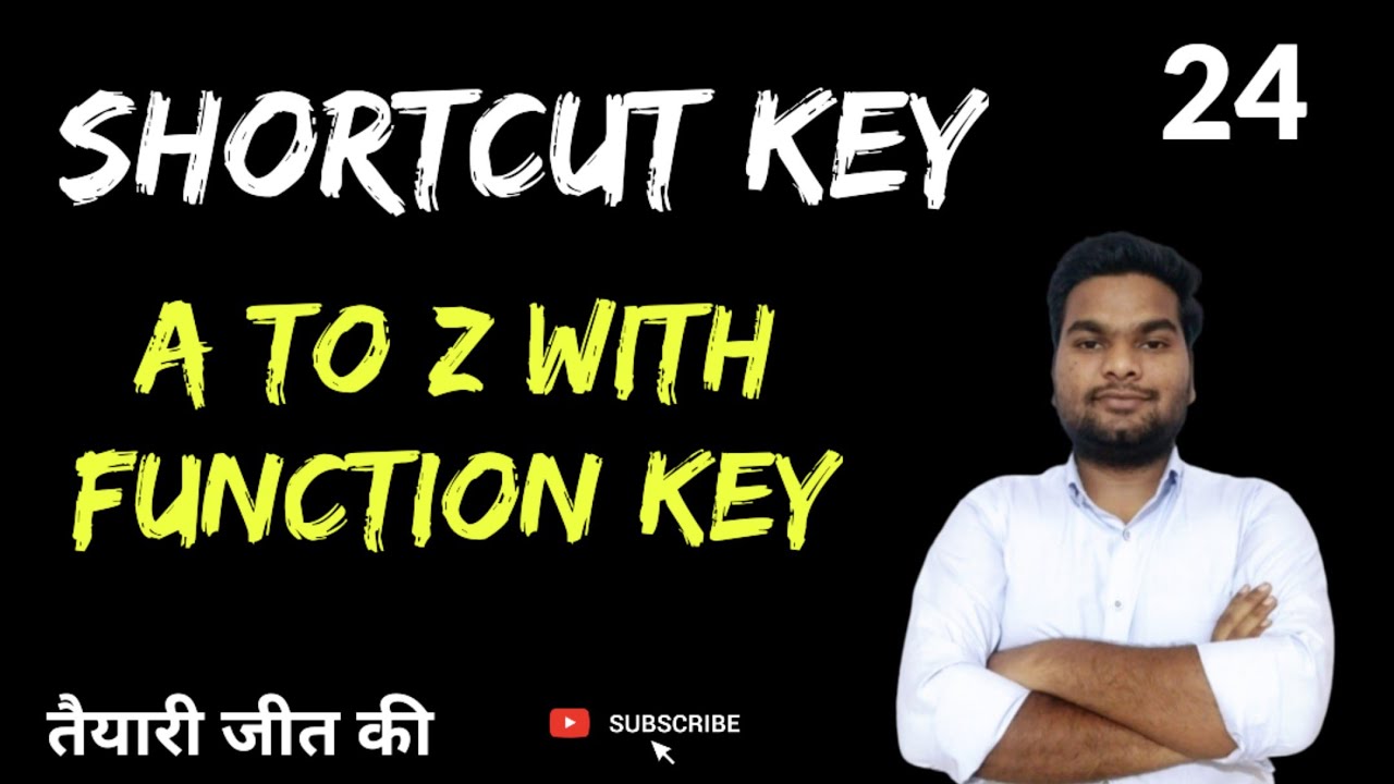 Shortcut key/Class-24/सफलता बैच/Cpct july 2023/Malviya Deepak - YouTube