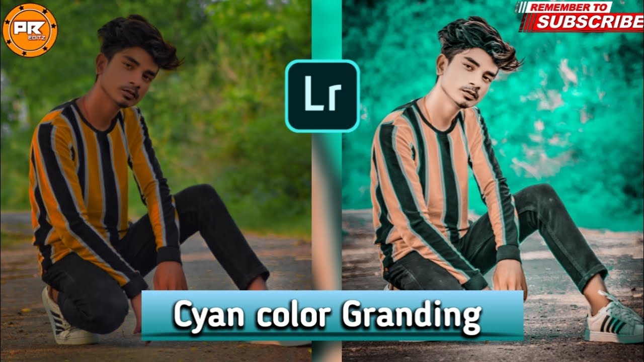 Lightroom || Cyan Color Granding photo editing tutorial || Lr editing ...
