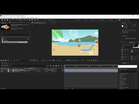 After Effects 2020 Video Maskeleme