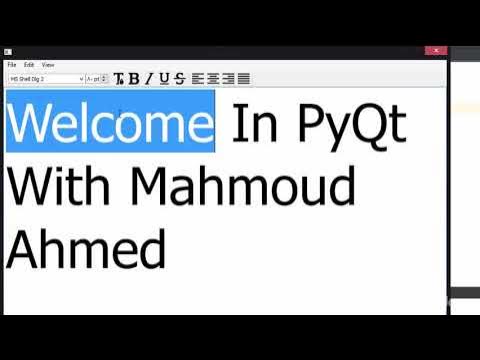 73 PyQT Text Editor Part 6 - YouTube