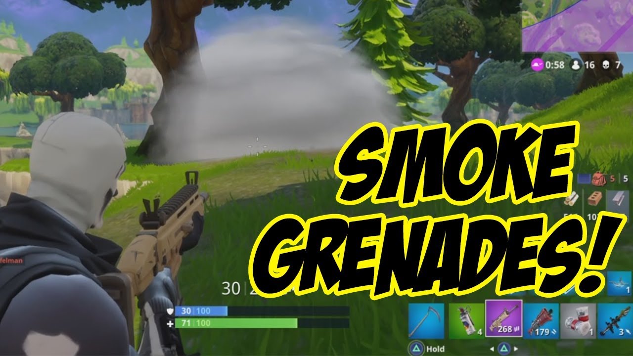 SMOKE GRENADES ARE AWESOME! (Fortnite Battle Royale) NEW UPDATE ...
