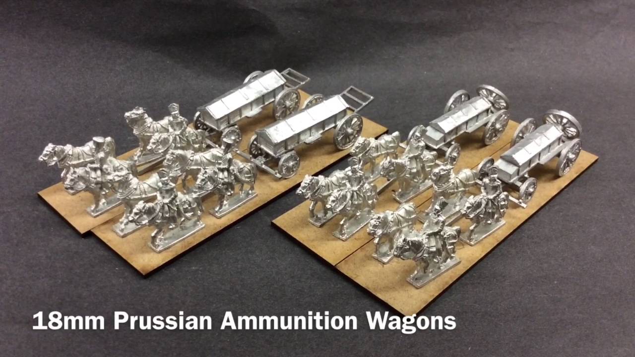 Blue Moon Prussian Ammunition Wagons (AB crew) - YouTube
