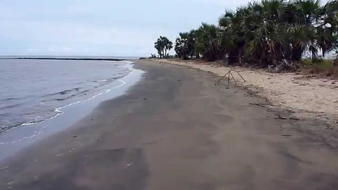 Along the Beach at Banana, DR Congo - YouTube