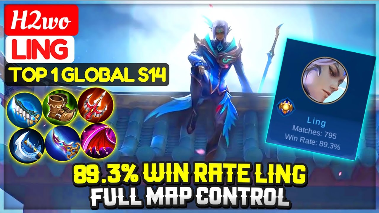 89.3% Win Rate Ling, Full Map Control [ Top 1 Global Ling Season 14 ...