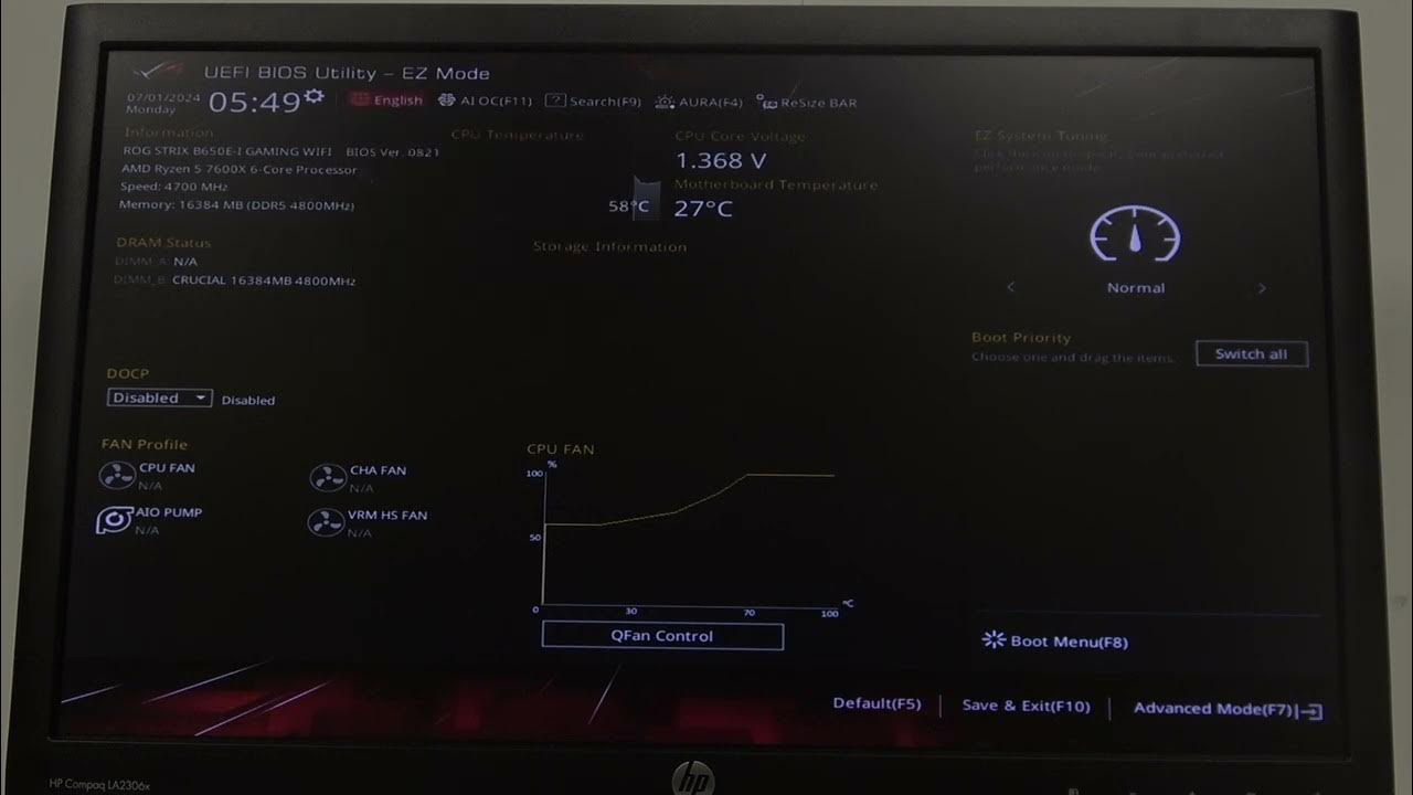How to Change Language on ASUS ROG Strix B650E F | Set System Language - YouTube