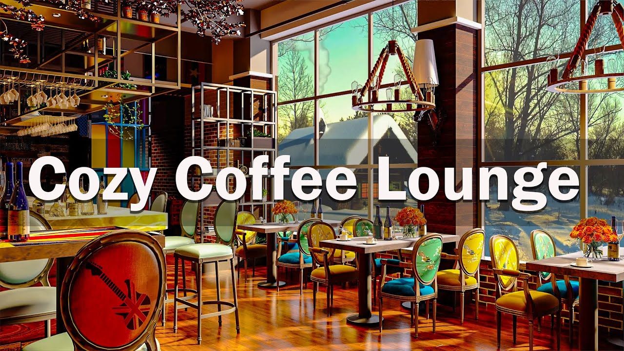 Cozy Lounge Room Ambience With Relaxing Jazz Lounge Music & Crackling ...