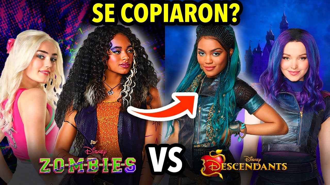 13 escenas IGUALES entre Zombies y Descendientes | Zombies 2 ...