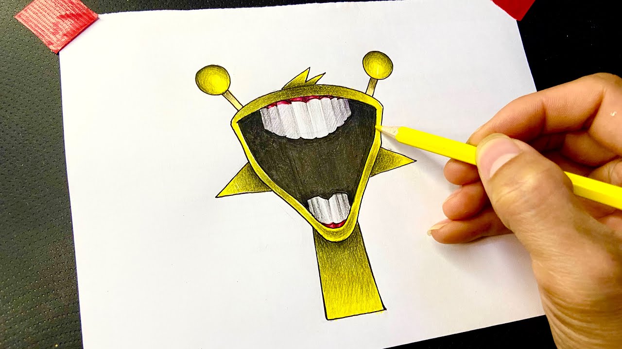 How to draw Simon phase 4/ incredibox sprunki /วิธีวาด ไชม่อนเฟส4อินเคด ...