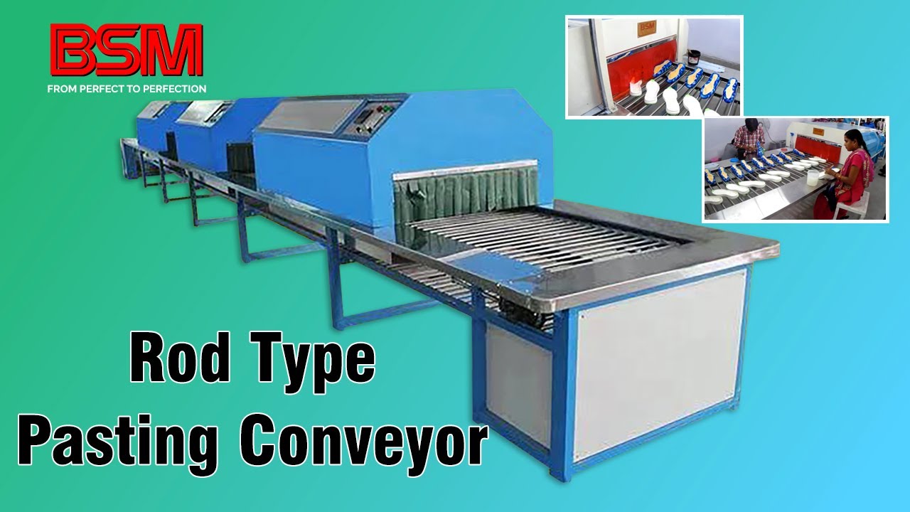Pasting Conveyor Rod Type - Rod Type Pasting Conveyor - Shoe Making ...