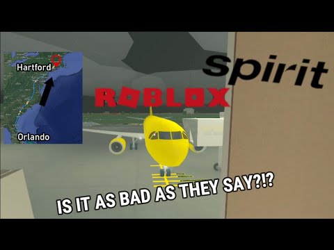 SPIRIT AIRLINES FLIGHT REVIEW! MCO-BDL PTFS (ROBLOX) - YouTube