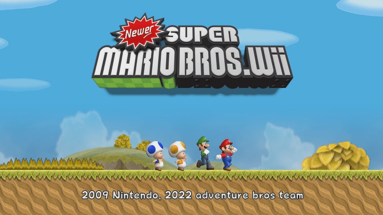 Newer Adventure Super Mario Bros.Wii #1 Walkthrough 100% - YouTube