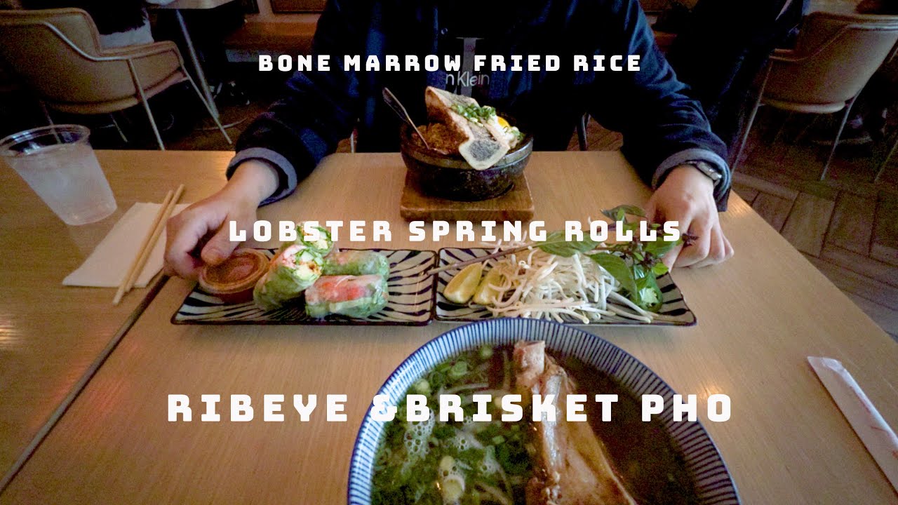 Phở Sườn Bò, Cơm Chiên Xương Tủy & Gỏi Cuốn Tôm Hùm / Pho Alley. - YouTube