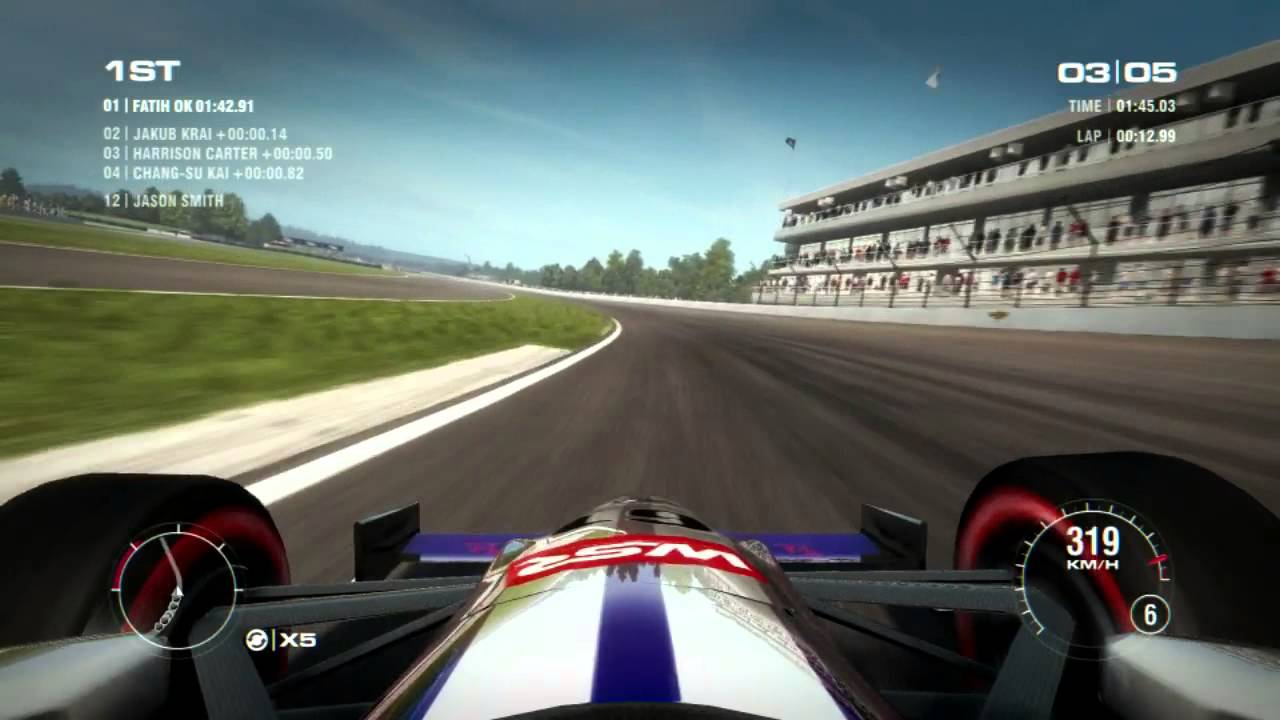 Grid 2 indycar gameplay indianapolis oval circuit 5 lap very hard ...