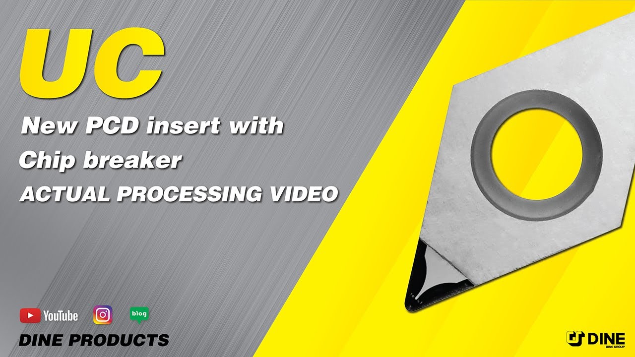 Dine PCD Chip Breaker(UC) Processing Video(ENG) - YouTube