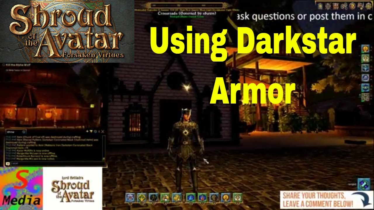 shroud of the avatar applying Darkstar armour to your battle armor ...