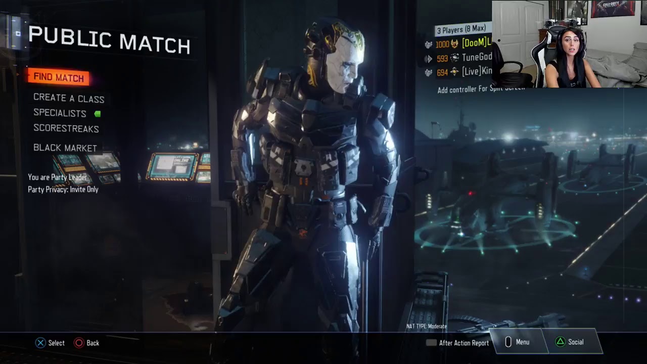 BLACK OPS 3 W/ #2 LEADERBOARD PLAYER LUCKYGIRL! - CALL OF DUTY BO3 ...