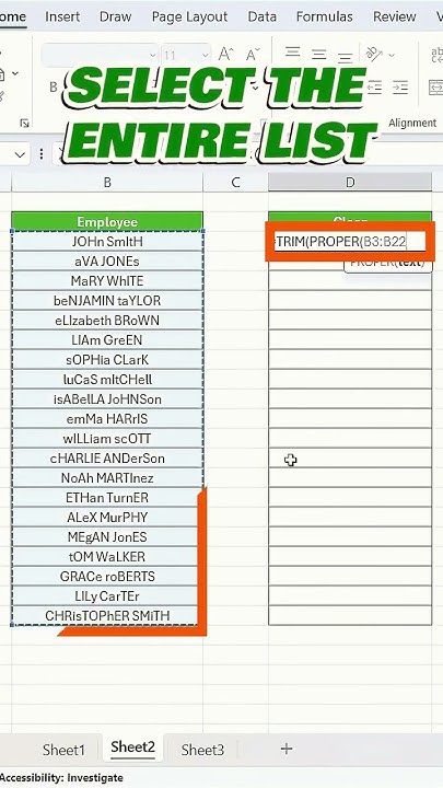 Clean Up Messy Data in Excel Quickly #excel #exceltips #exceltricks #microsoftexcel # ...