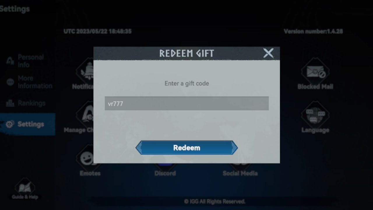 New Gift code / Redeem codes, 20 seconds video, by LENKEN (VIKING RISE ...