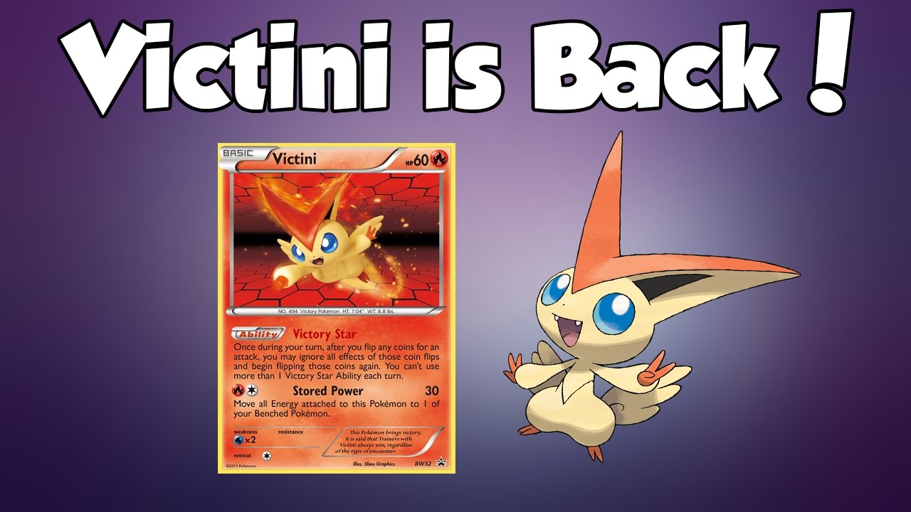 Victory Star Victini Reprinted! Best Partners For It | Pokemon Trading ...