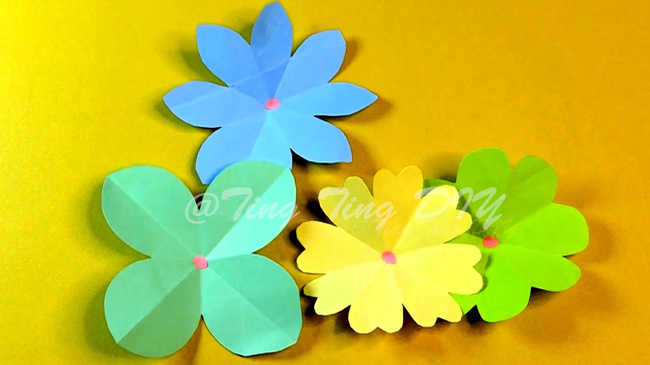 How To Make Easy Paper Flower|DIY Home Decor|Flower Making | Cute Paper ...