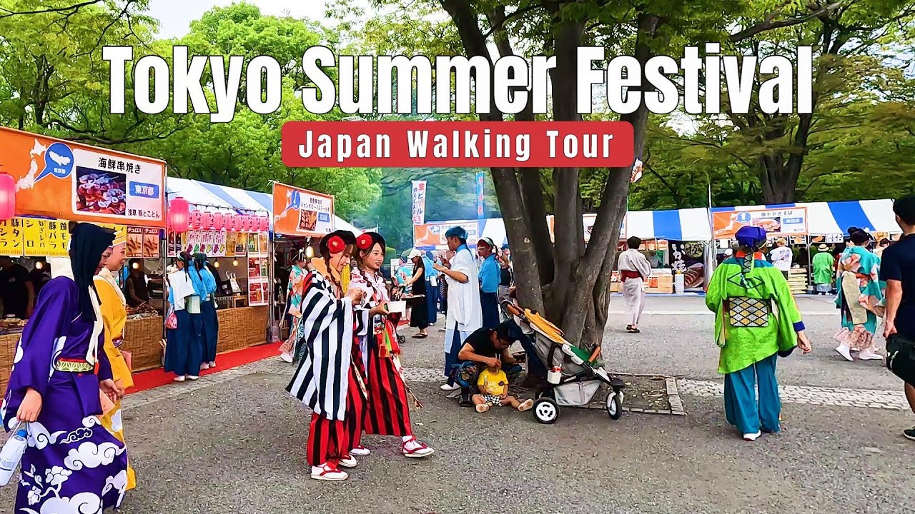 Summer Festival in Japan Walking Tour -4K-Harajuku Yosakoi Festival ...