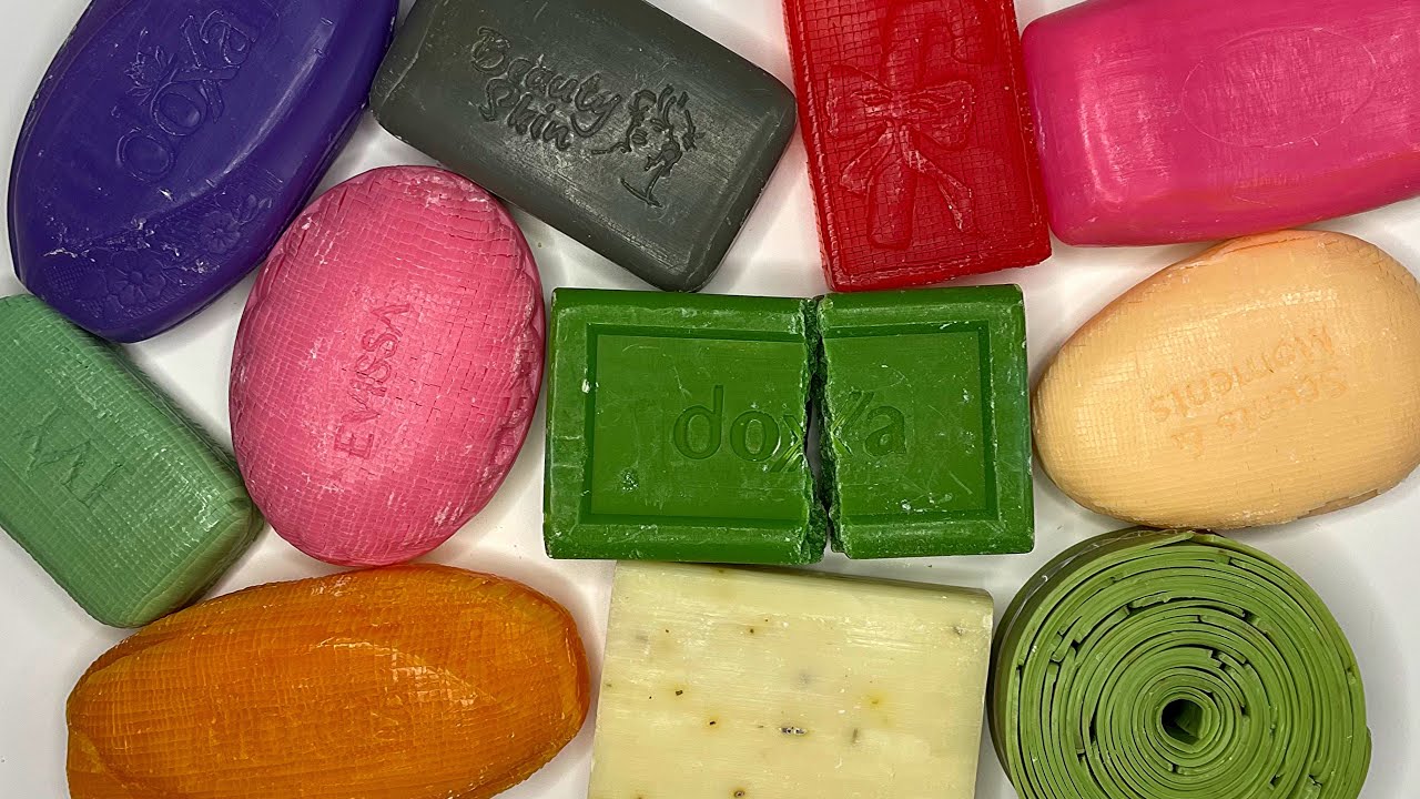 2X Asmr Soap Cutting / Soap cubes / Relaxing Sounds / Asmr No Talking ...
