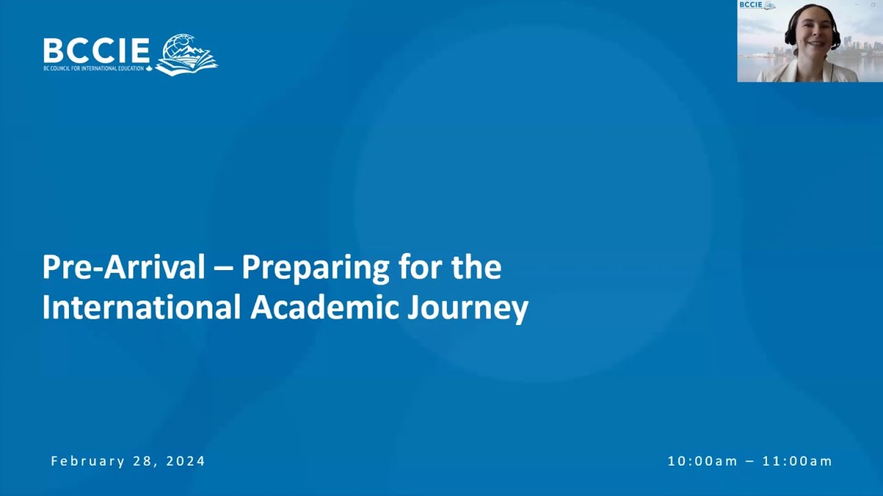 Pre-Arrival – Preparing for the International Academic Journey - YouTube