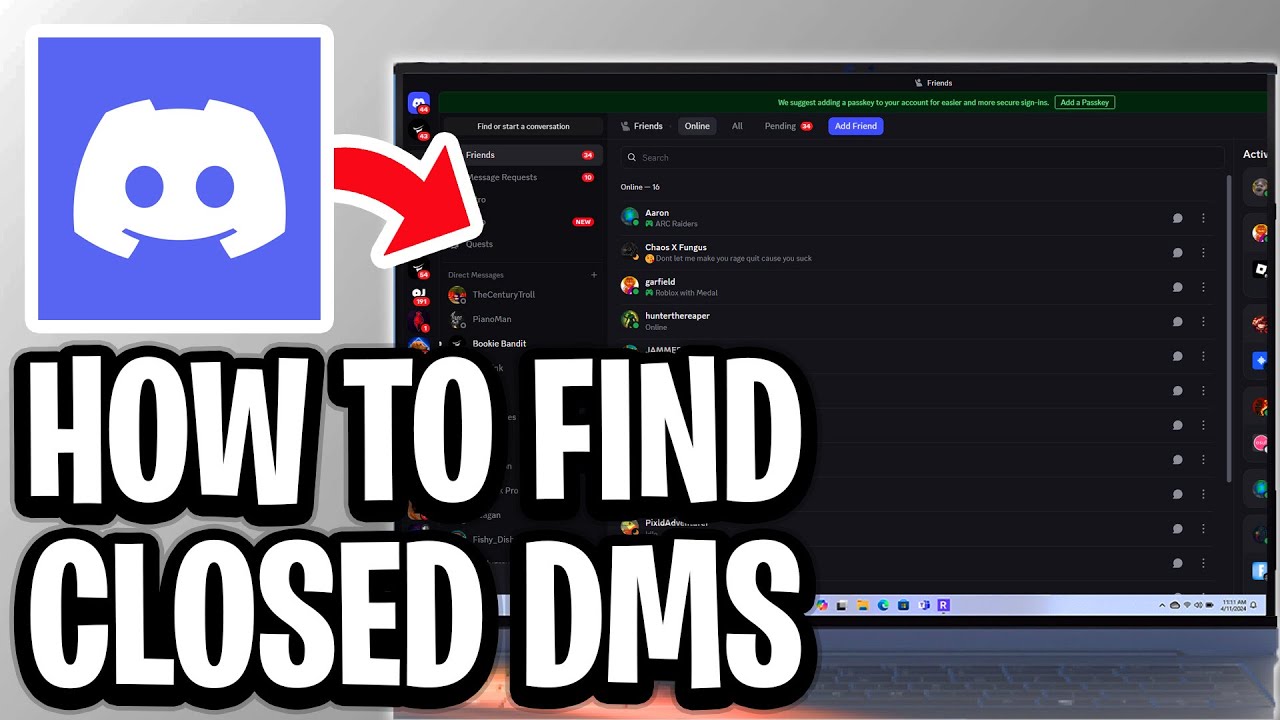How To Find Closed DMs In Discord - Step By Step - YouTube