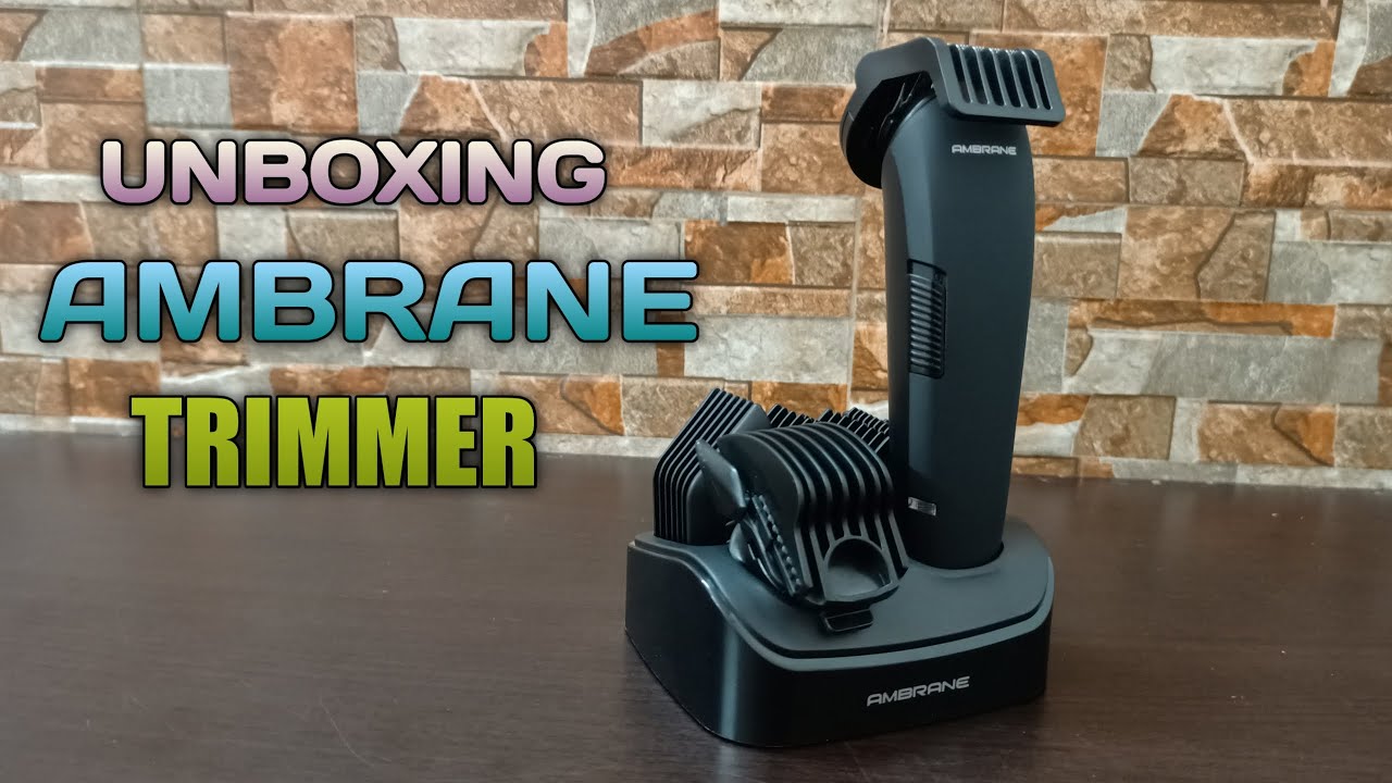 Unboxing Ambrane Cord-Cordless Trimmer Kit for Men - YouTube