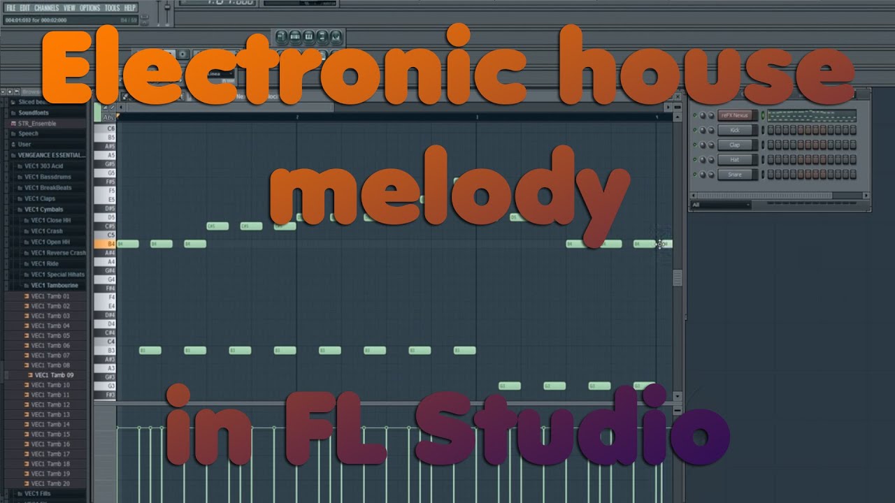 Tutorial - Electro House Melody - FL Studio 10 - YouTube