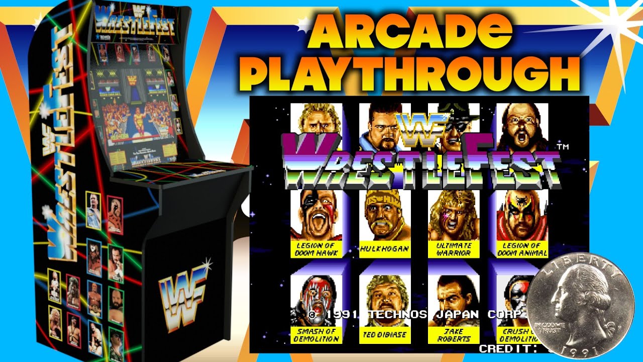 Classic Arcade Playthrough: WWF WRESTLEFEST (1991) - YouTube