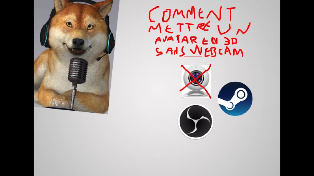Comment Mettre Un Avatar 3D Sur OBS SANS WEBCAM - YouTube