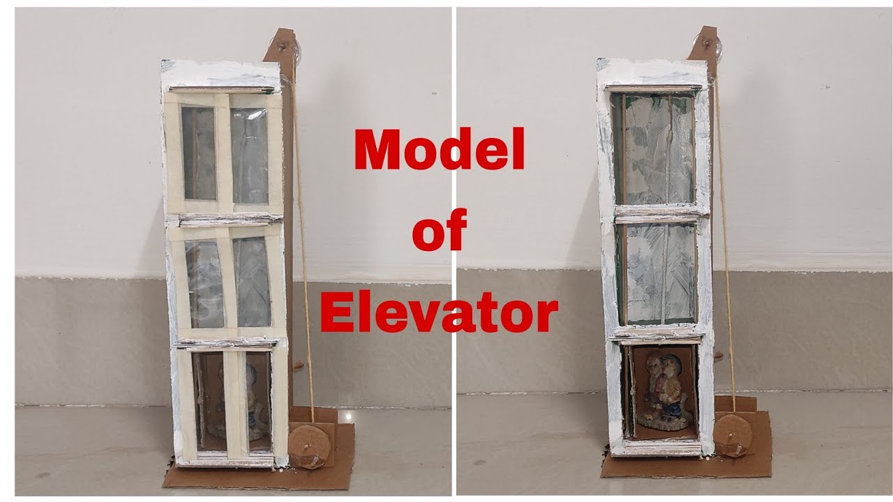 DIY Cardboard Elevator || How To Build a Mini Lift With Pulleys. - YouTube