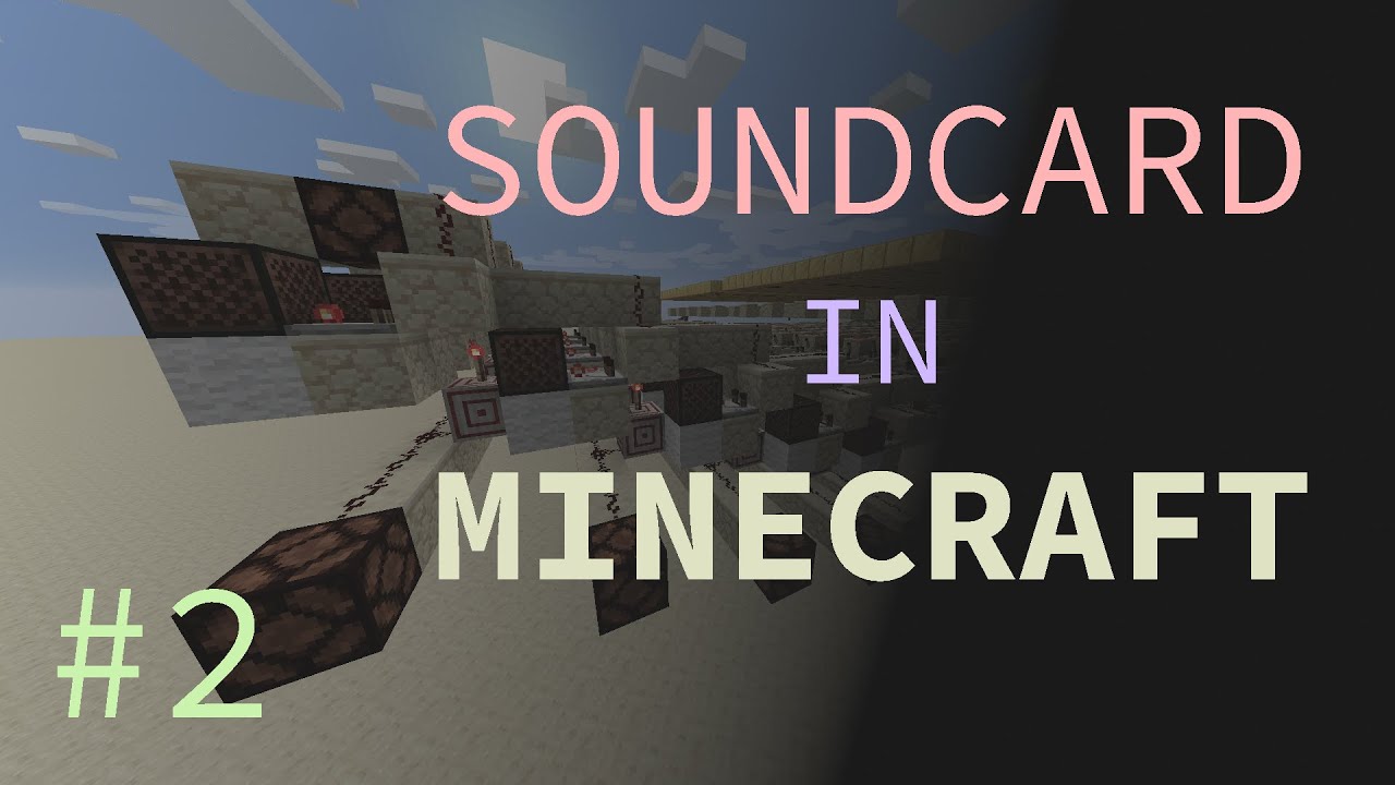[Minecraft Redstone] Sound card (part 2) - YouTube