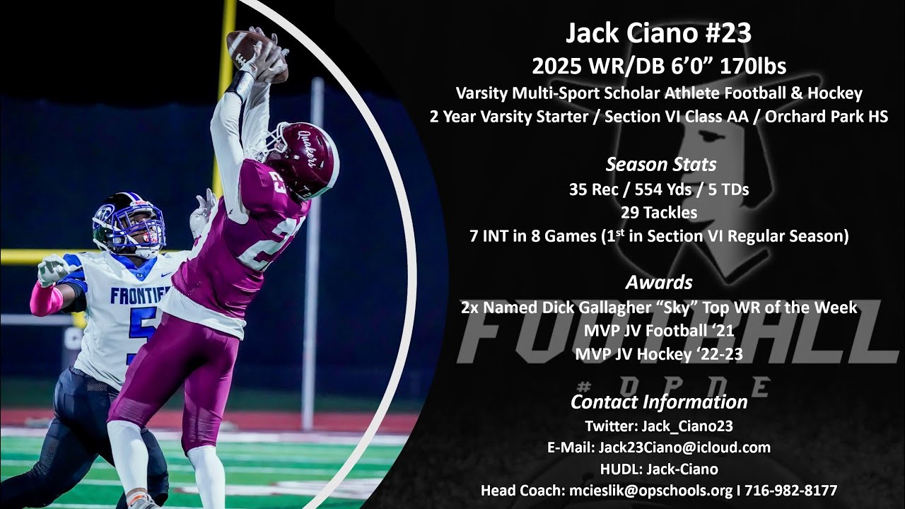 Jack Ciano 2023 Full Season Highlight Reel - YouTube