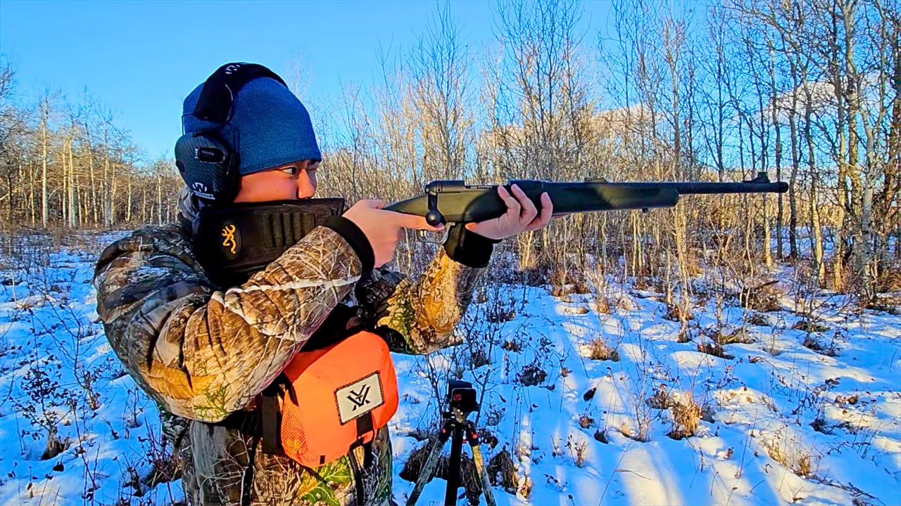 First Time Shooting Savage 110 Hog Hunter Iron Sight (Budget Scout ...