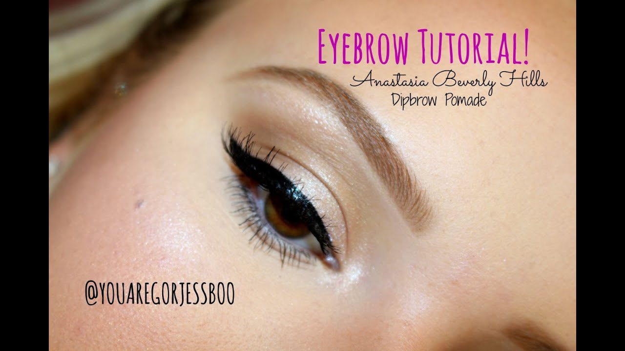 Eyebrow Tutorial: Anastasia Beverly Hills Dipbrow Pomade - YouTube
