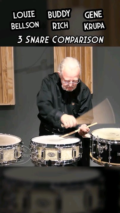 Comparing Louie Bellson's, Buddy Rich's, and Gene Krupa's Snare Drums! #vintage #drums #shorts ...