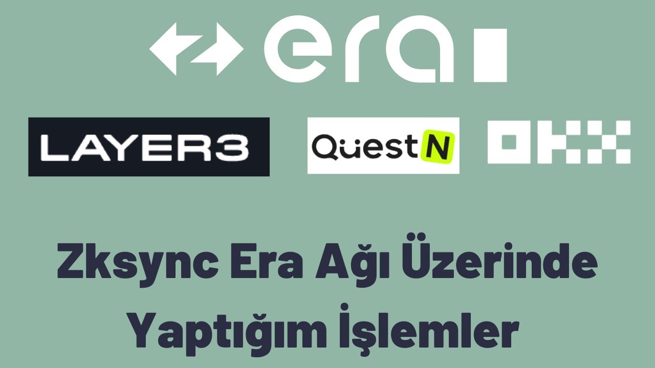 Zksync Era Ağı Üzerinde Yaptığım İşlemler (okx web3 wallet, layer3, questn) - YouTube