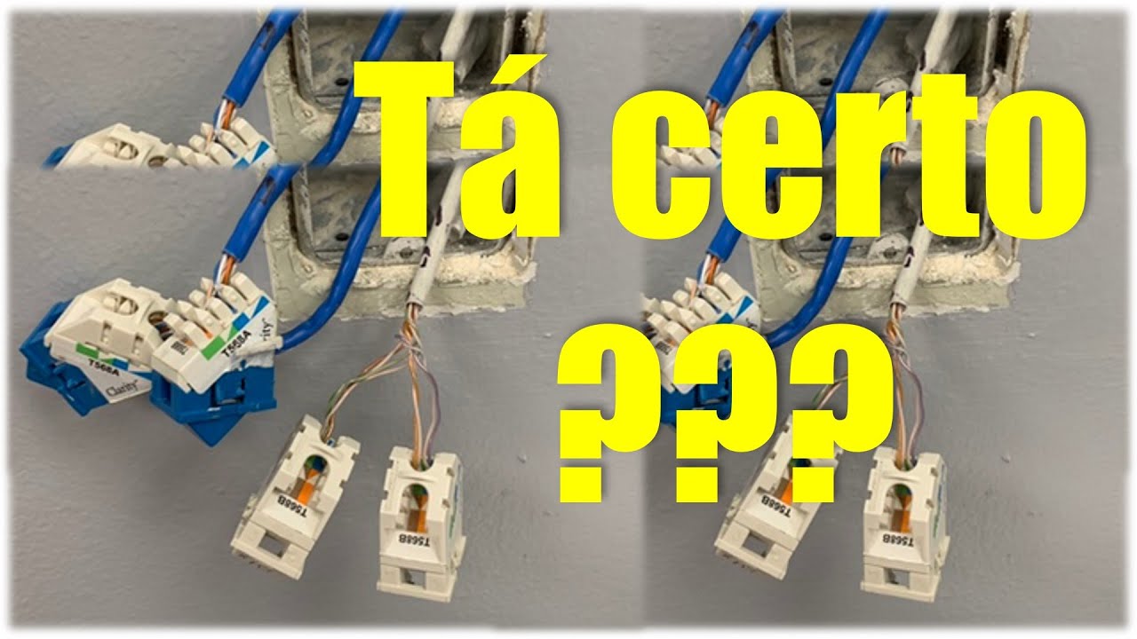 Erros na instalação/crimpagem de tomadas de telecomunicações RJ45 ...