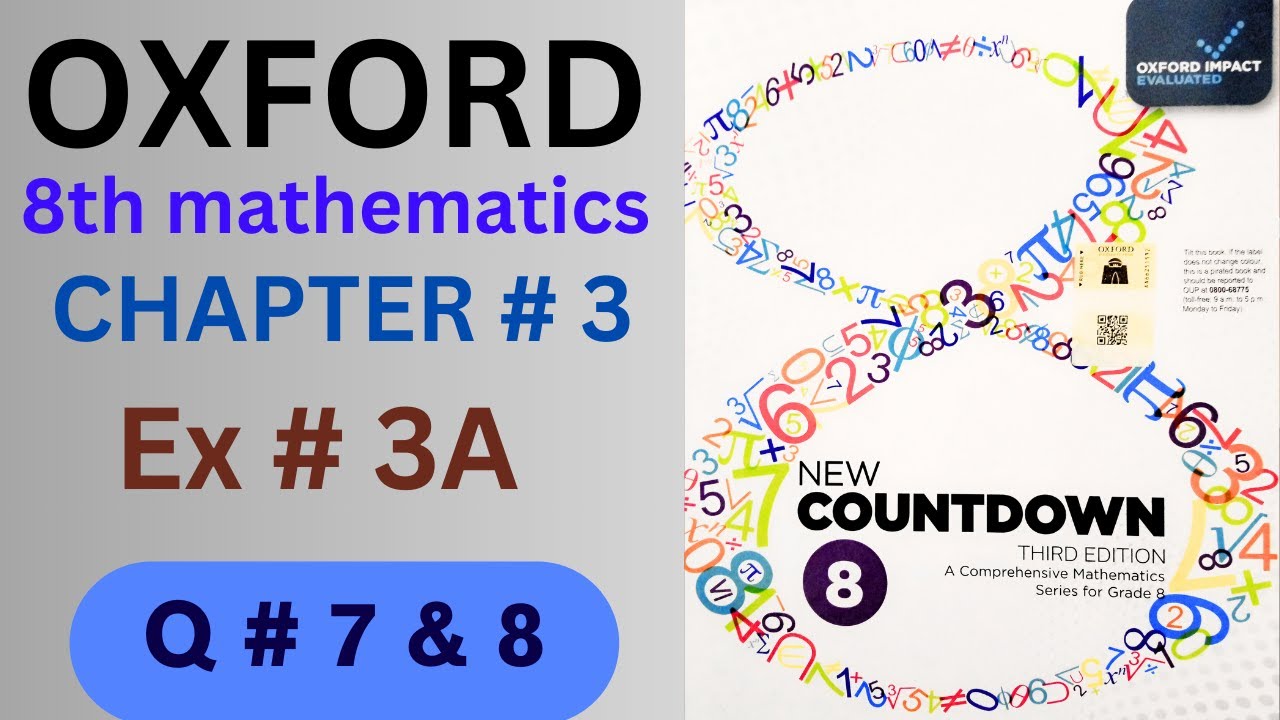 CH # 3 || EX # 3A (Question 7 & 8 ) || New Countdown Third Edition ...